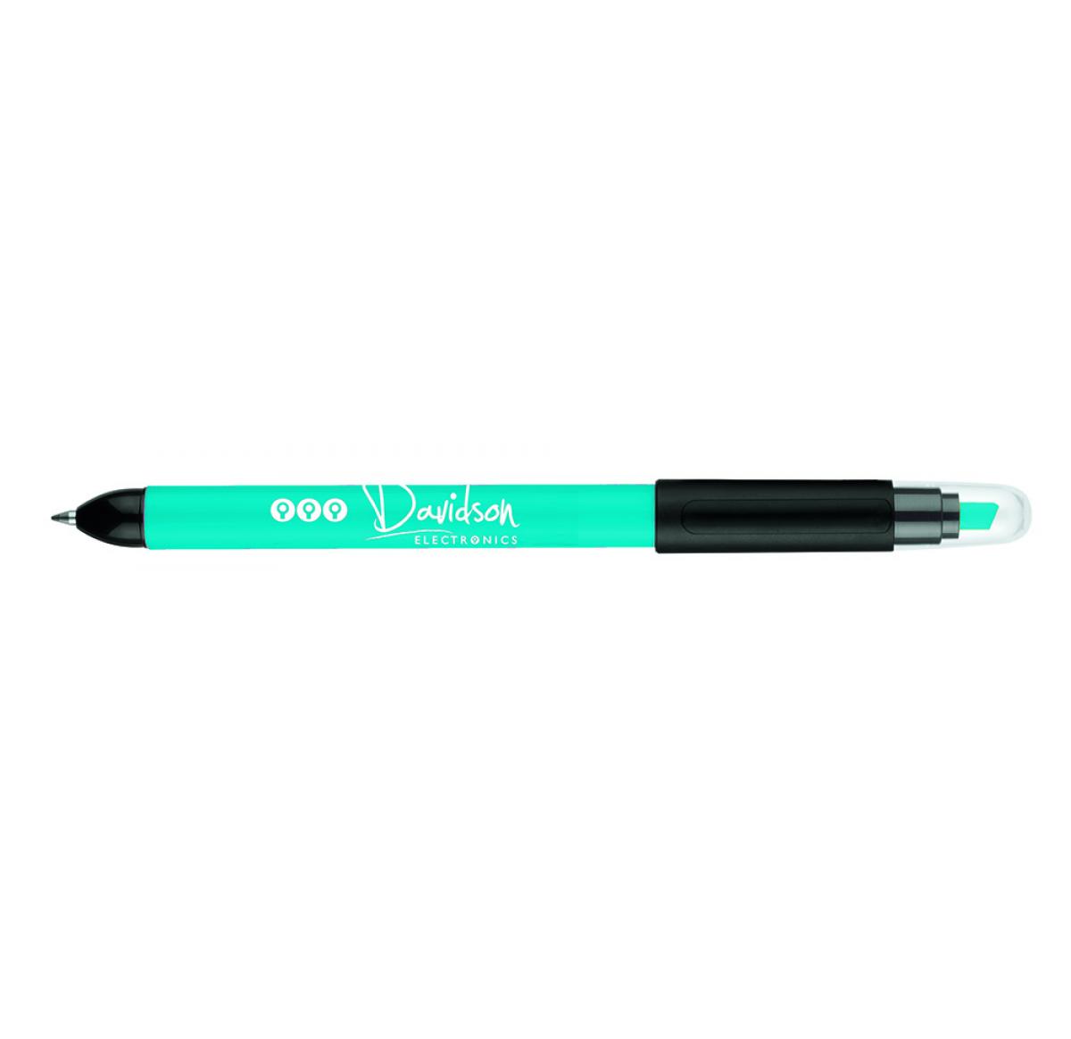 Senator® Duo Pen Polished Plastic Multifunction Ballpen & Highlighter ...