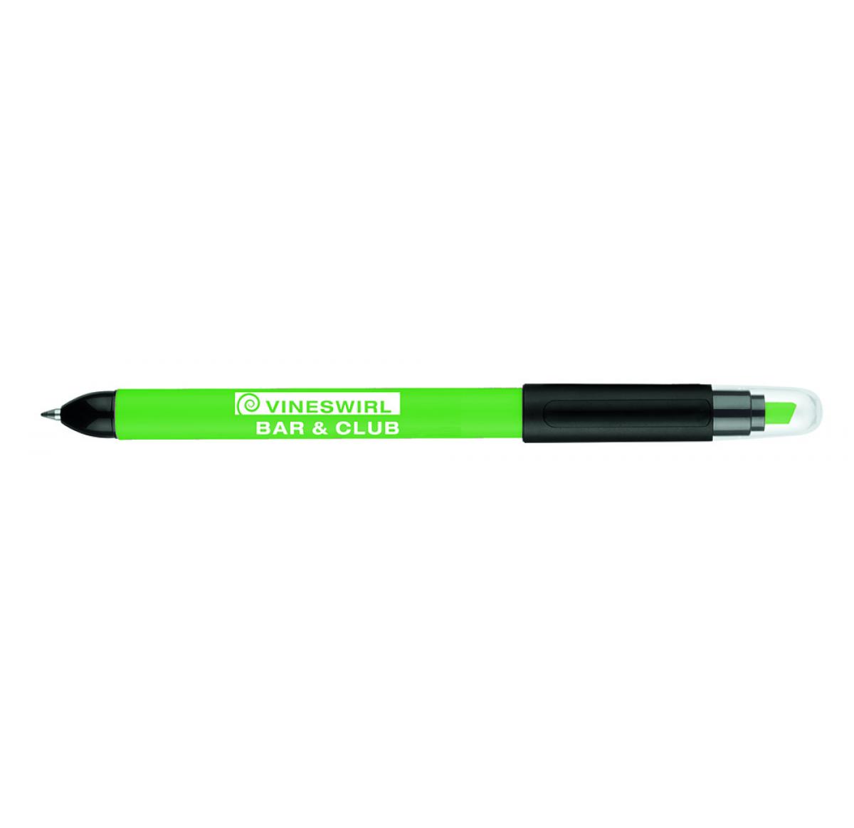 Senator® Duo Pen Polished Plastic Multifunction Ballpen & Highlighter ...