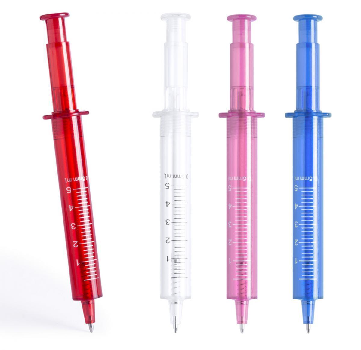 Custom Logo Translucent Syringe Style Ballpoint Pens For Doctors - Buy ...