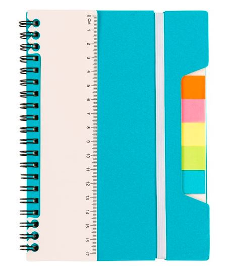 Wire Bound Notebook With Ruler And Sticky Notes - Buy Promotional ...