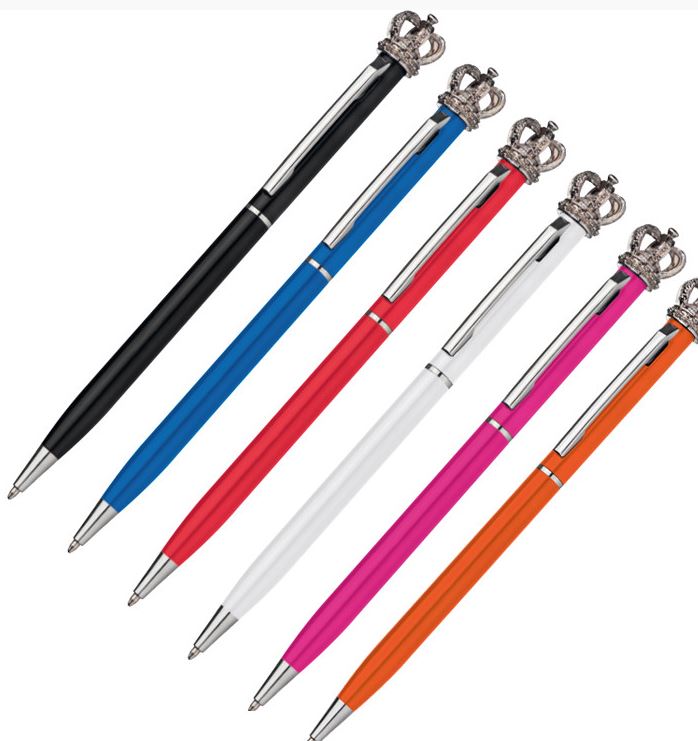 Custom Printed Pens With Crown - Buy Promotional Products UK - Branded ...