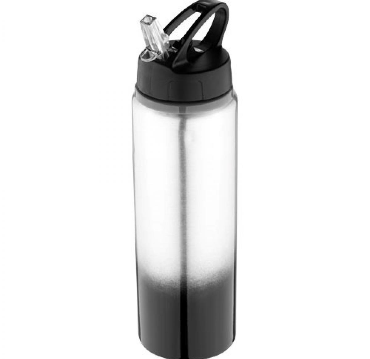Aluminium Water Gradient Sports Water Bottle 740ml With Flip Straw ...